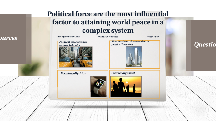 Political tensions are the most predominant factor to international ...
