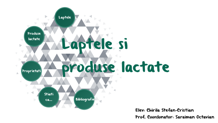 Laptele si produsele din lapte by Stefan Cristian on Prezi