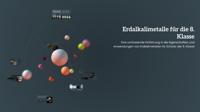 Erdalkalimetalle für die 8. Klasse by Linus Keil on Prezi