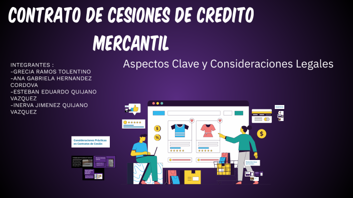 CONTRATO DE CESIONES DE CREDITO MERCANTIL by Ana G Hernandez Cordova on Prezi