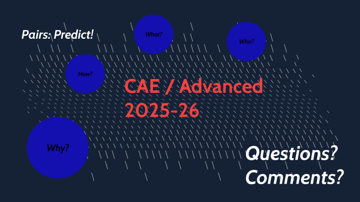 CAE Course 2023-24 by Nick Dobson on Prezi