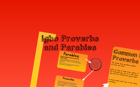 Igbo Proverbs and Parables by Chris Heaton on Prezi