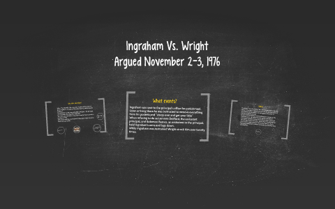 Ingraham Vs. Wright by Anna Lee