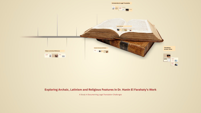Exploring Archaic, Latinism and Religious Features in Dr. Hanin El ...