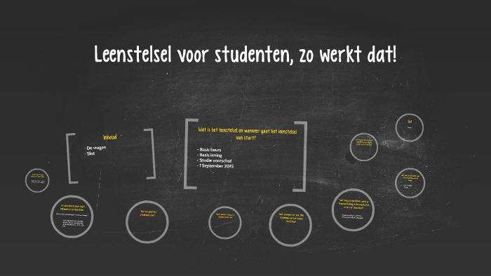 Leenstelsel voor studenten, zo werkt dat! by basee kortstee on Prezi