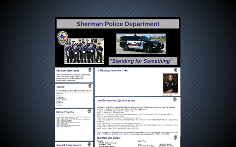Sherman Police Department by Joseph Buttery on Prezi
