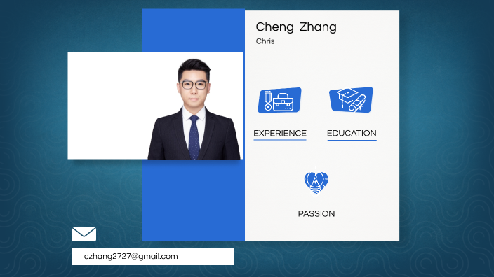 Self-introduction by Cheng Zhang on Prezi