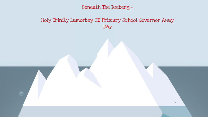 Beneath the Iceberg. Governor Away Day 1/7/16 by Adam Twyman on Prezi