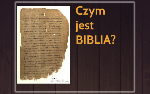 Czym jest Biblia? by Szy Mon