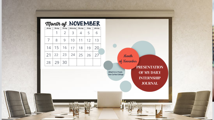 November Daily Intern Journal by Eya FP. on Prezi