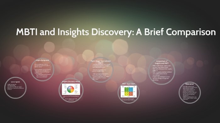 MBTI and Insights Discovery: A Brief Comparison by Joy DesMarais-Lanz ...