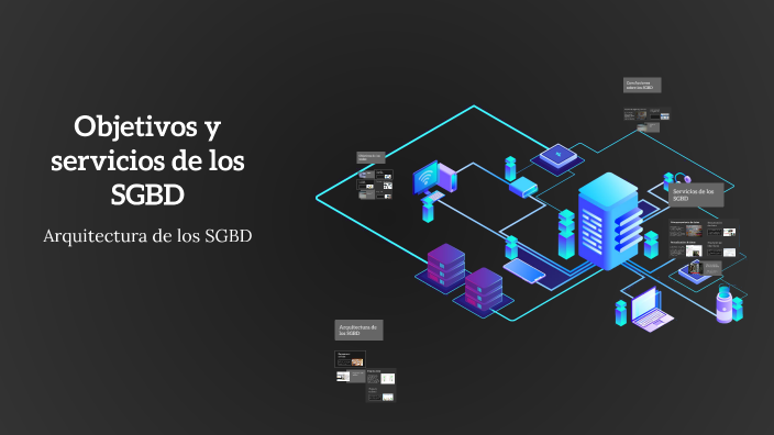 Objetivos y servicios de los SGBD by Isra on Prezi