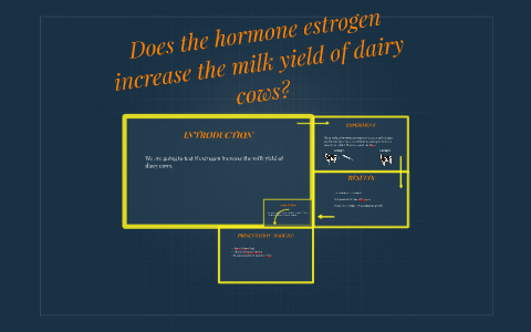Does the hormone estrogen increase the milk yield of dairy cow by Fran ...