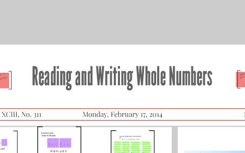 Reading and Writing Whole Numbers by Steven Jenkins on Prezi