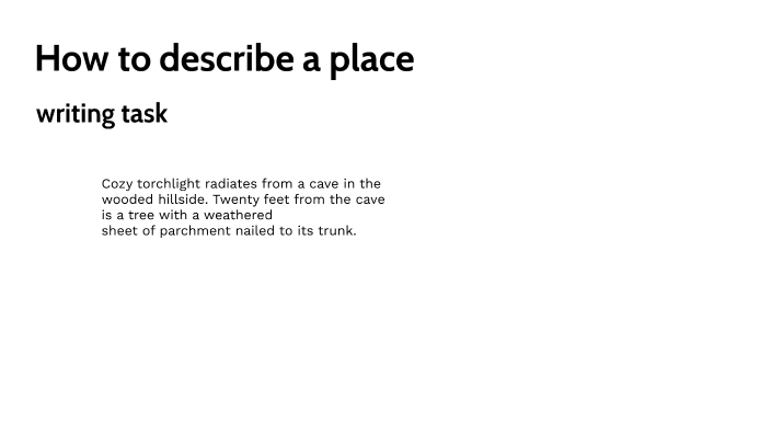 How to describe a place by László Sípos on Prezi