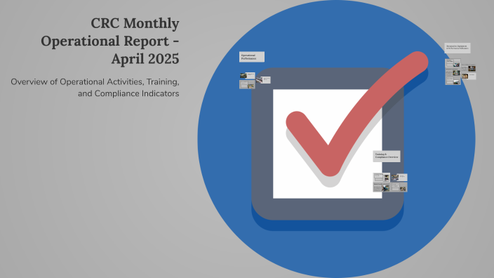 CRC Monthly Operational Report - April 2025 by Matt Slack on Prezi