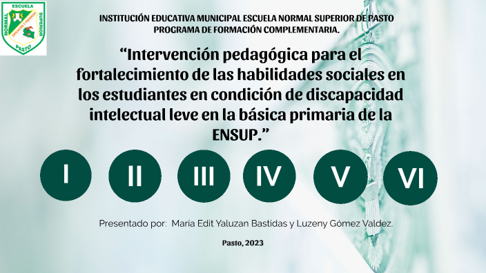 “Intervención pedagógica para el fortalecimiento de las habilidades ...