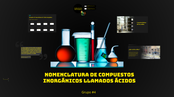 Nomenclatura de Compuestos Inorgánicos Llamados Ácidos by Bruno ...