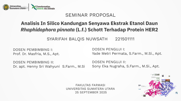 Usulan Penelitian: Analisis In Silico Kandungan Senyawa Ekstrak Etanol ...
