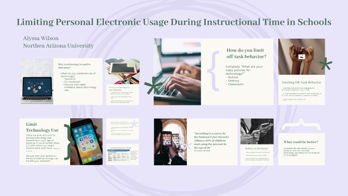 Limiting Personal Electronic Usage During Instructional Time in Schools ...