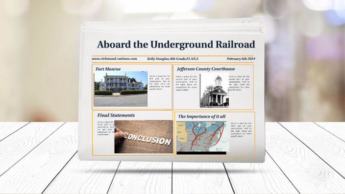 Underground railroad stations by Kelly Douglas on Prezi