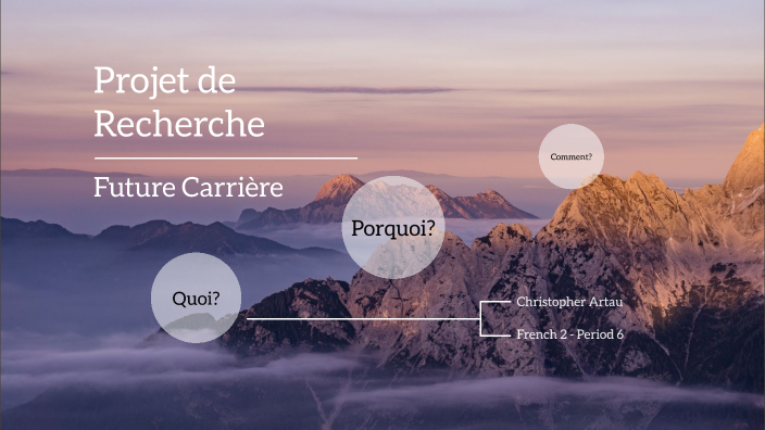 Projet de Recherche - Future Carrière by Christophe Artau on Prezi