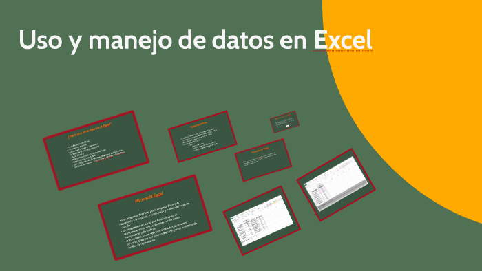 Uso y manejo de datos en Excel by Exson Cruz on Prezi