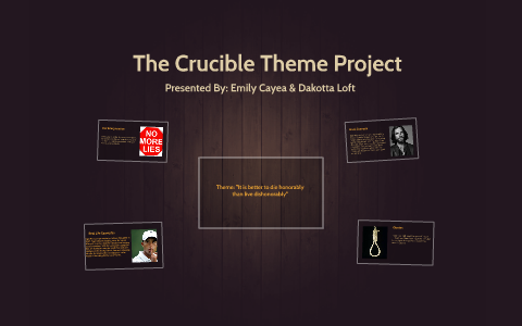 The Crucible Theme Project by Dakotta Loft
