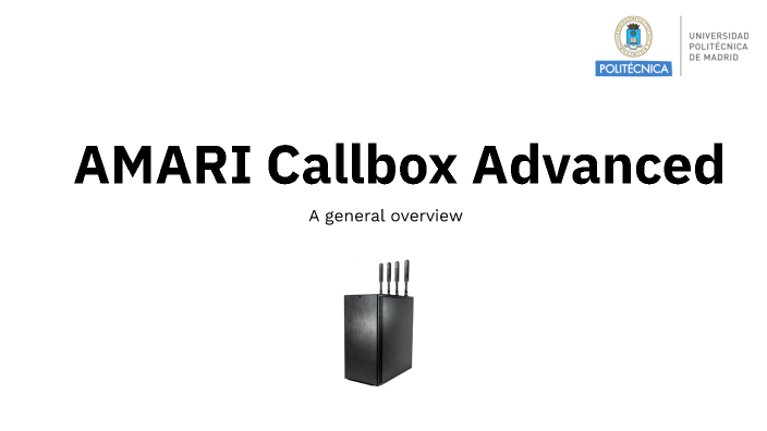 AMARI_CallBox by Fredy Reyes on Prezi