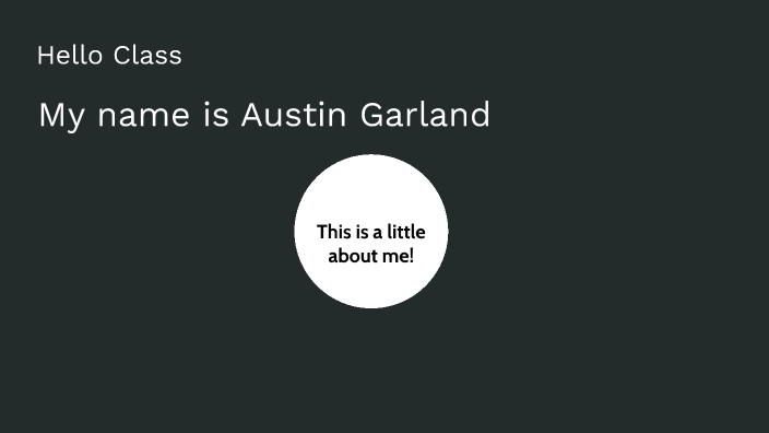 Austin Introduction by Austin Garland on Prezi