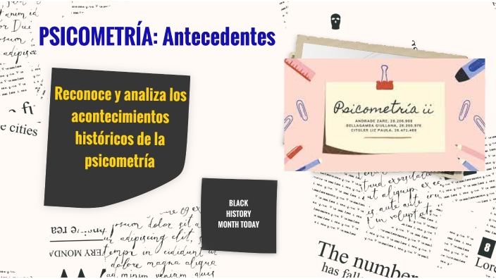 Psicometría: Antecedentes by Roulet Frances on Prezi