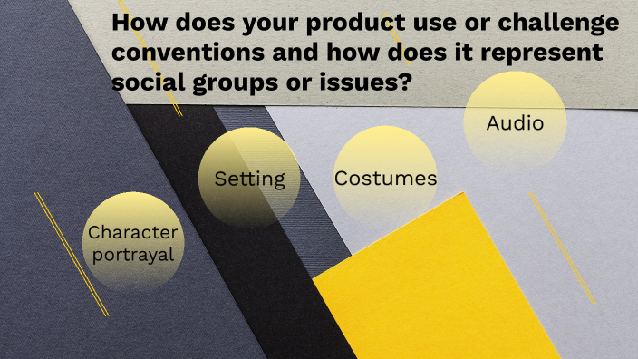 How does your product use or challenge conventions and how does it ...