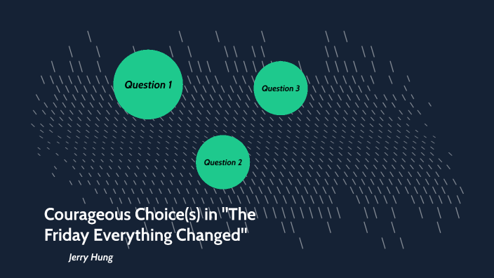 Courageous Choice(s) in "The Friday Everything Changed" by Jerry Hung ...