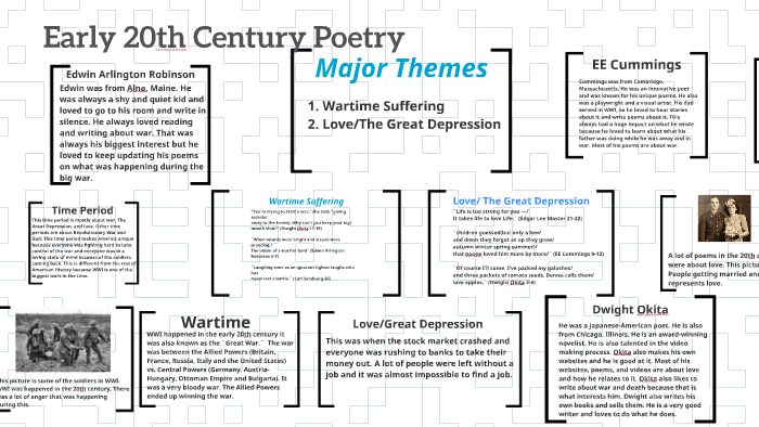 Early 20th Century Poetry by Nick Barr on Prezi