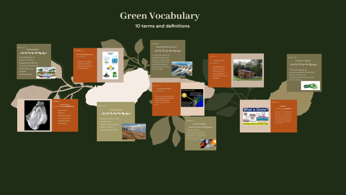 Green Vocabulary by Hailey Perkins on Prezi