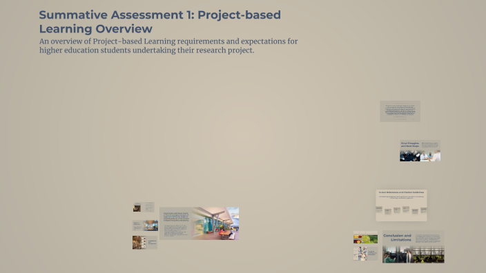 Summative Assessment 1: Project-based Learning Overview by Terence ...