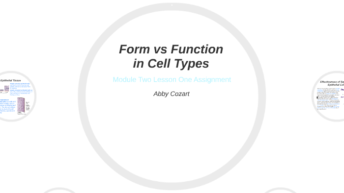 Form vs Function in Cell Types by Abigail Cozart on Prezi