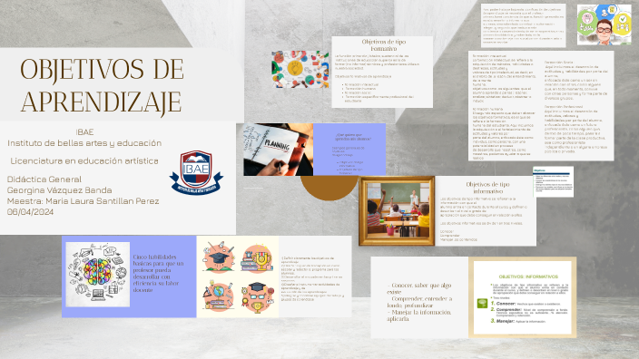 Objetivos educativos de aprendizaje by Gi Vázquez on Prezi