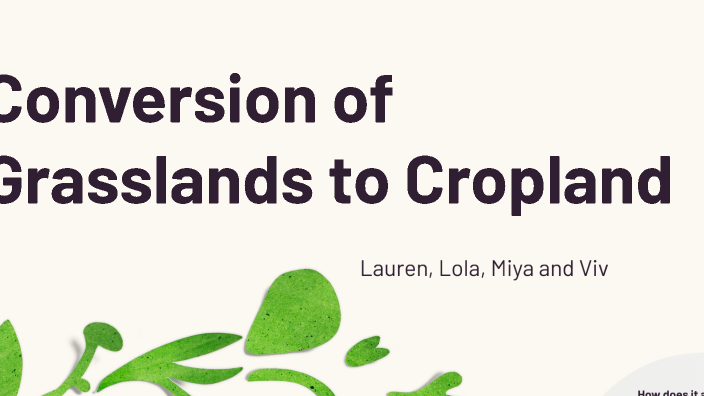 Conversion of Grasslands to Cropland by Lola Kucher on Prezi