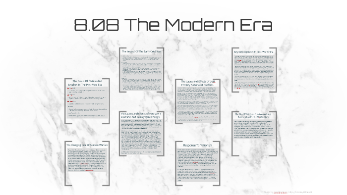 8.08 the modern era by emily legnon on Prezi