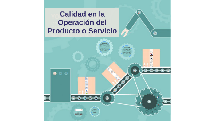 Calidad en la Operación del Producto o Servicio by Elizabeth Morales on ...