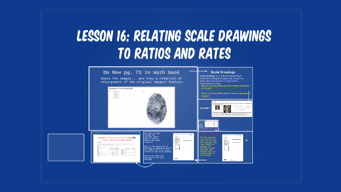 Lesson 16: Relating scale drawings to ratios and rates by Joseph Albert ...