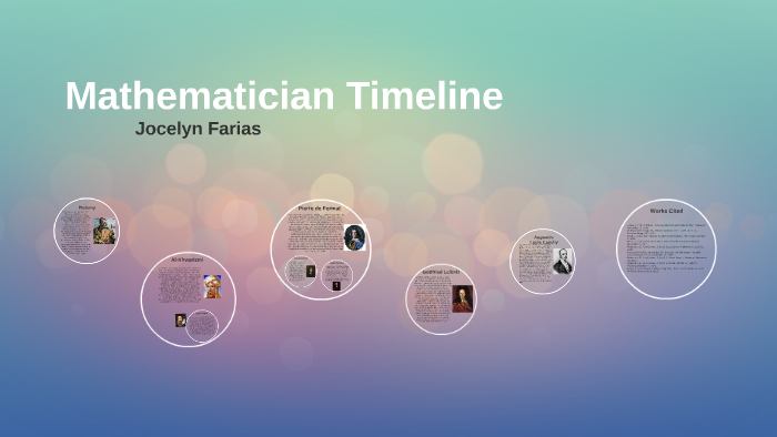 Mathematician Timeline by Jocelyn Farias on Prezi