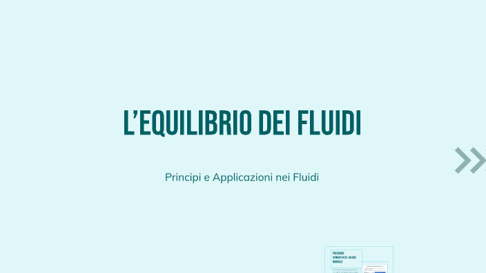 L’equilibrio dei fluidi by Sara Cassotti on Prezi