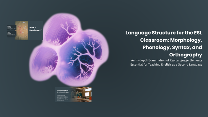 Language Structure for the ESL Classroom: Morphology, Phonology, Syntax ...