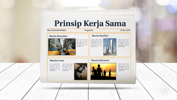 Prinsip Kerja Sama (H.P Grice 1975) by rizchald walidain on Prezi
