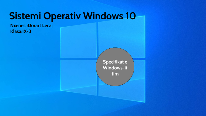 Sistemi Operativ Windows 10 by Dorart Lecaj on Prezi