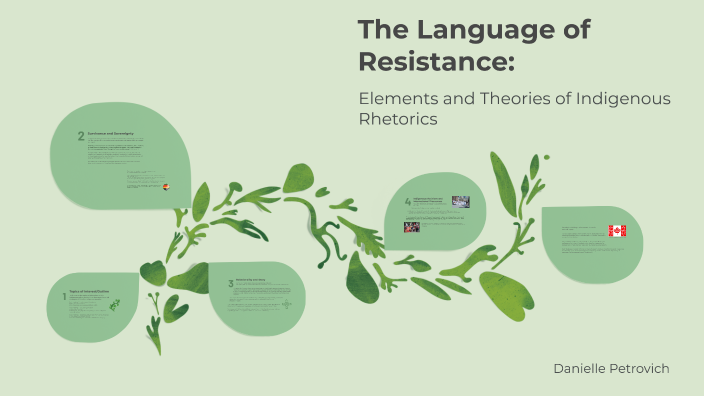 The Language of Resistance: Elements and Theories of Indigenous ...