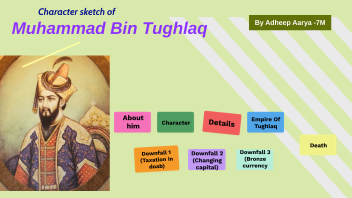 Character Sketch Of Muhammad Bin Tughlaq By Adheep Aarya 7M by Adheep ...