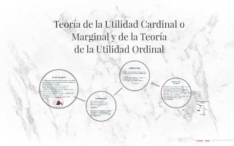 Teoría de la Utilidad Cardinal o Marginal y de la Teoría by Carlos ...